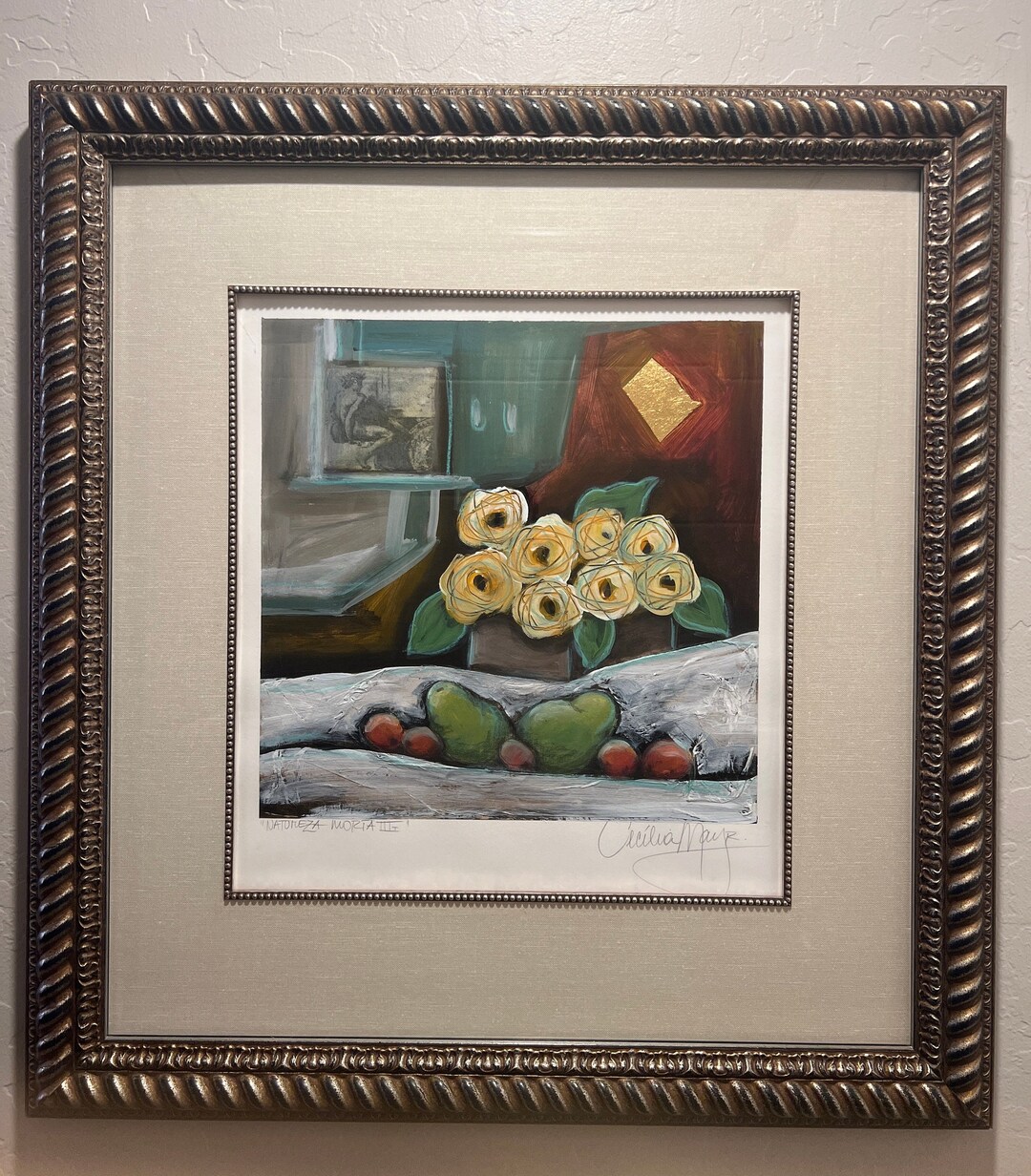 Cecilia Mayr Still Life “natureza Morta III” Original Artwork Abstract ...