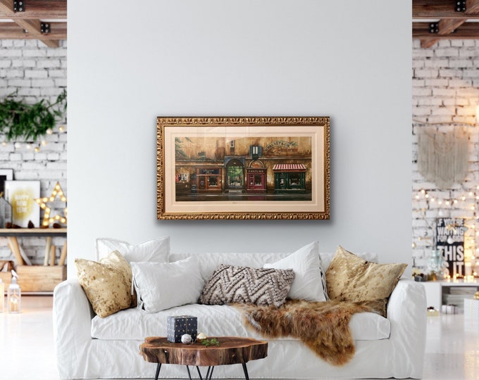 Louis Robichaud parfums Signed AP Artist Print Rare Print Paris Street ...