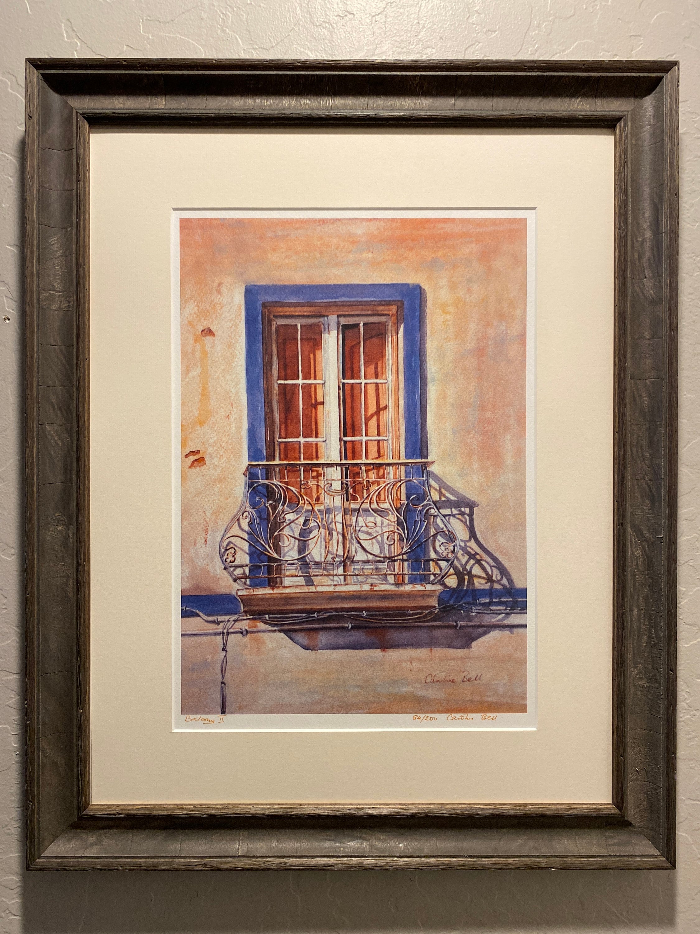 Caroline Bell Balcony II Limited Edition Serigraph Signed and - Etsy