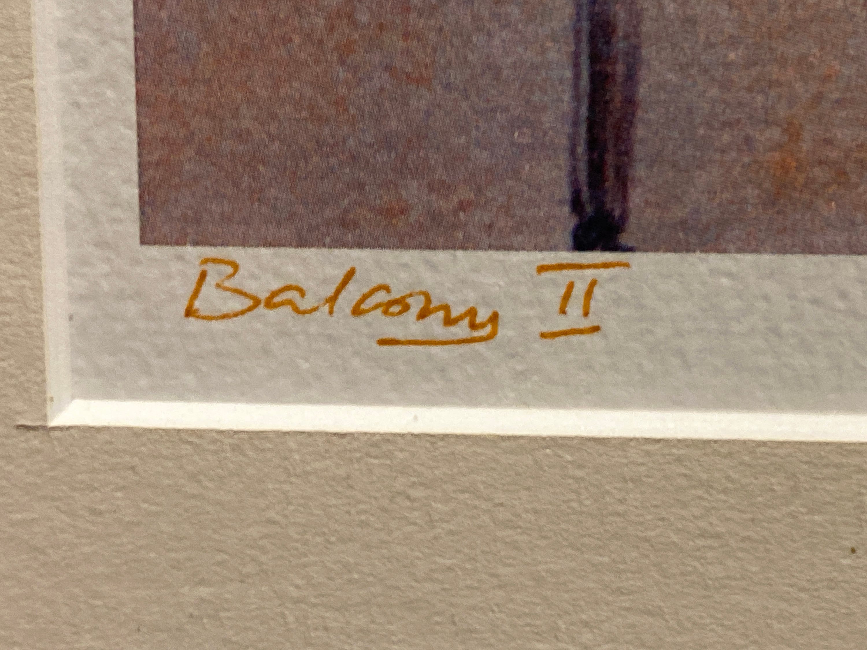 Caroline Bell Balcony II Limited Edition Serigraph Signed and - Etsy