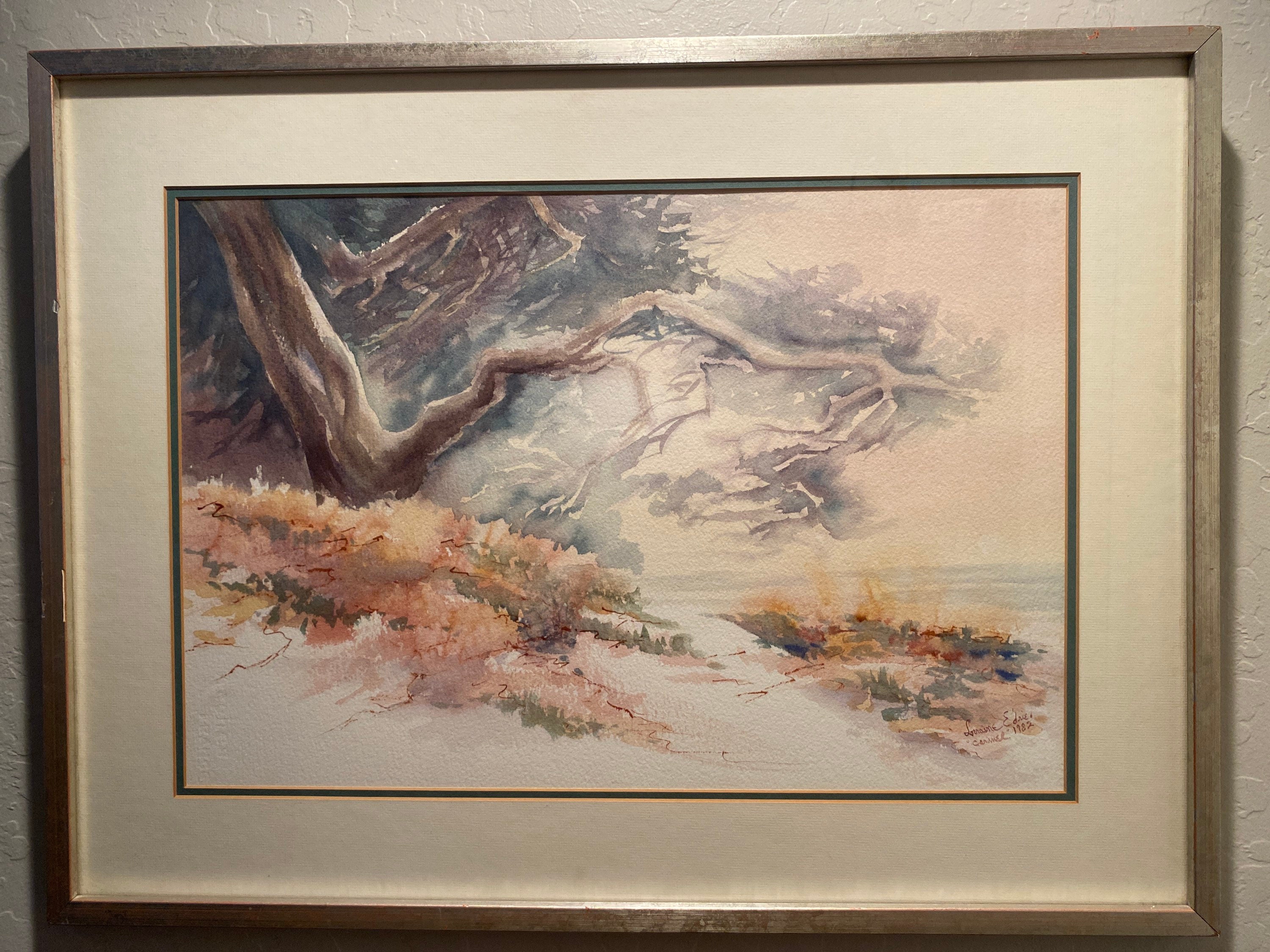 Lorraine Edrie carmel Original Watercolor Painting Signed - Etsy