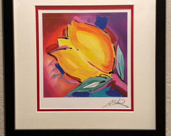 Alfred Gockel "bringing Happiness" Painting Yellow Tulip ...