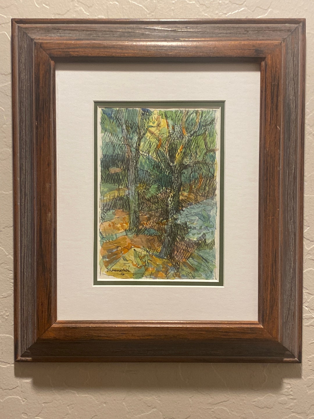 Expressionist Forest by Shoemaker 1996 Printed on Wove Paper Truguard ...