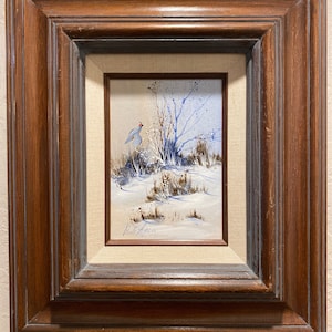 Quail in Winter Oil Painting Paula Hope - Etsy