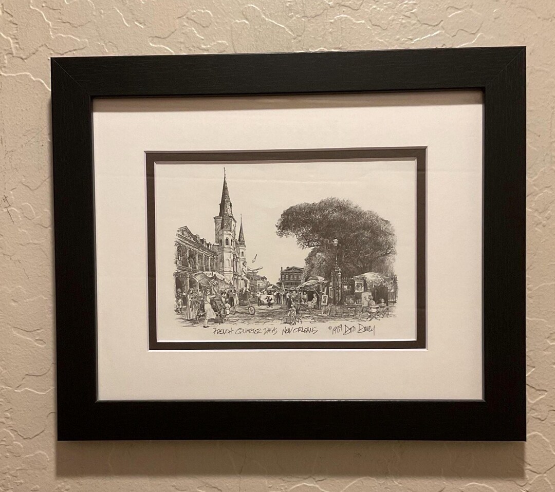 Don Davey French Quarter Days New Orleans Art Print of Original 1989 ...
