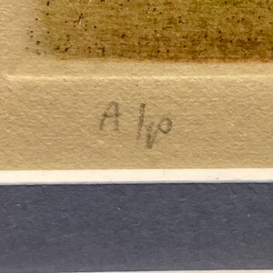 Rachel Badeau Pig Etching: Signed Artist Proof, Matted & Framed Nursery ...