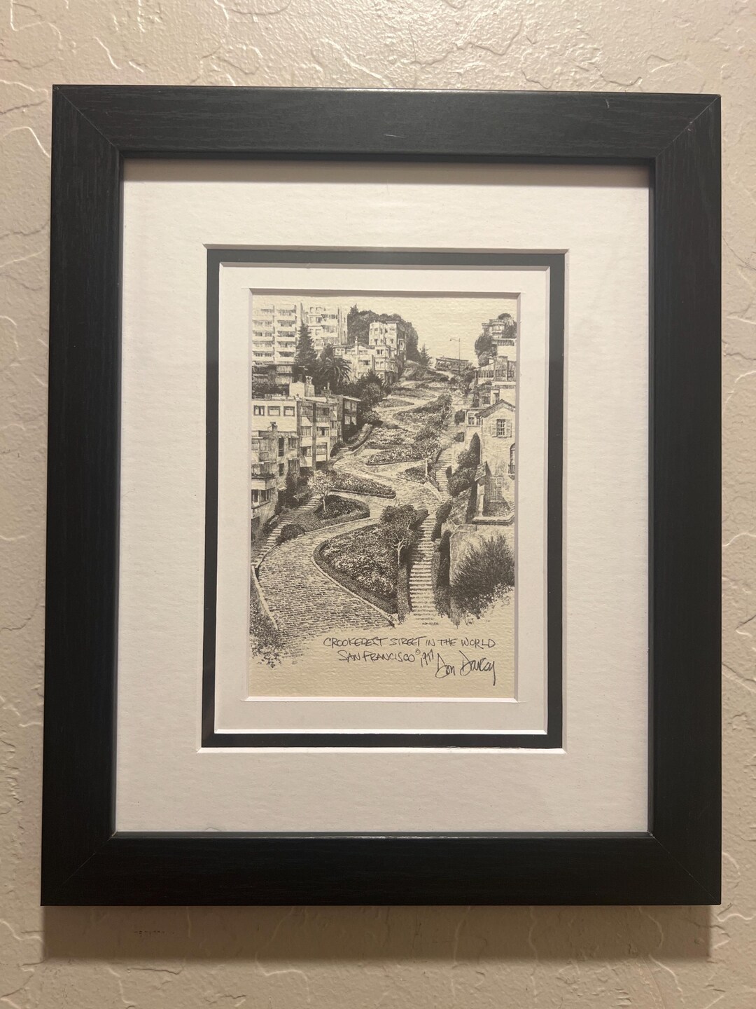 Don Davey Crookedest Street in the World Lombard Street Print of San ...
