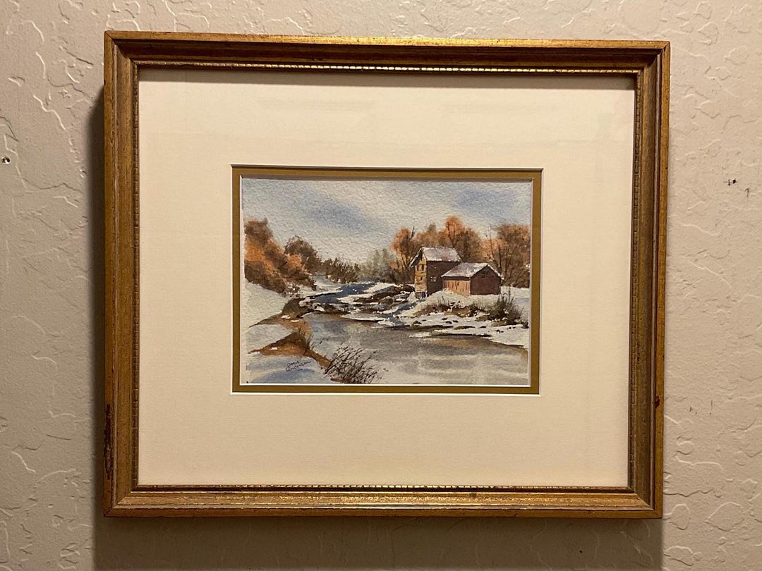 Vintage Art Doris Anderson Original Watercolor Painting “serenity ...