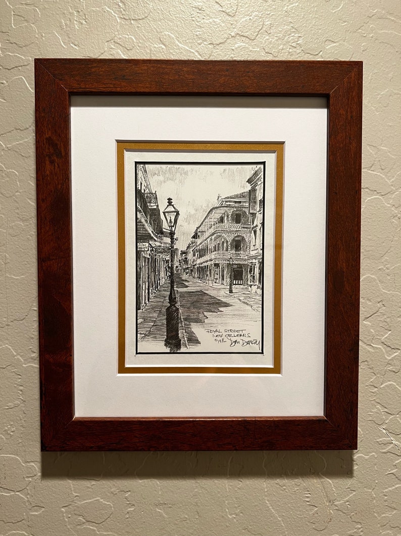 Don Davey Royal Street New Orleans Print Triple Matted and - Etsy