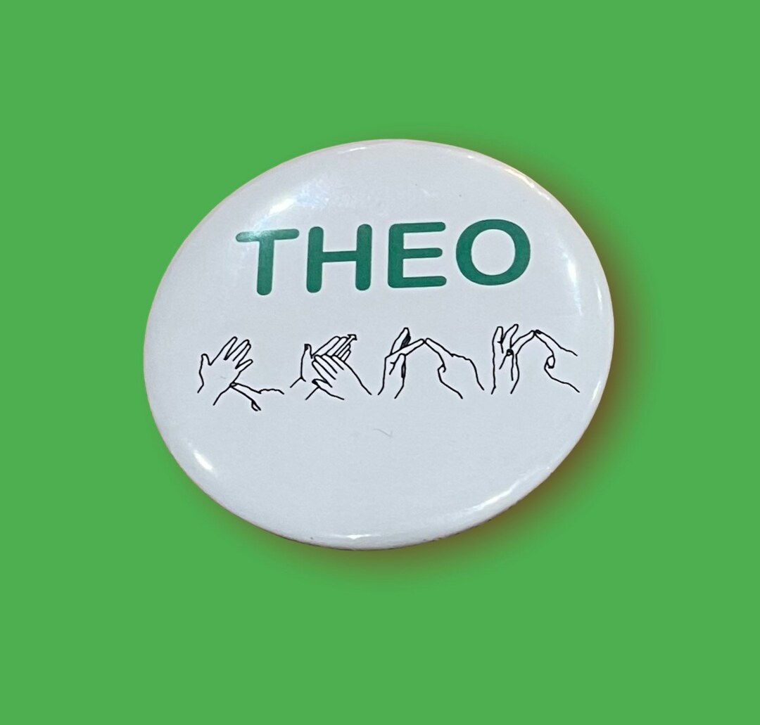 BSL Badge, British Sign Language, Button Badge, BSL Name, Personalised ...