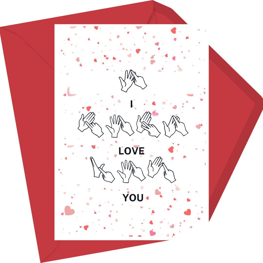 BSL Valentines Day Card, Bsl Anniversary Card, Bsl I LOVE YOU , British ...