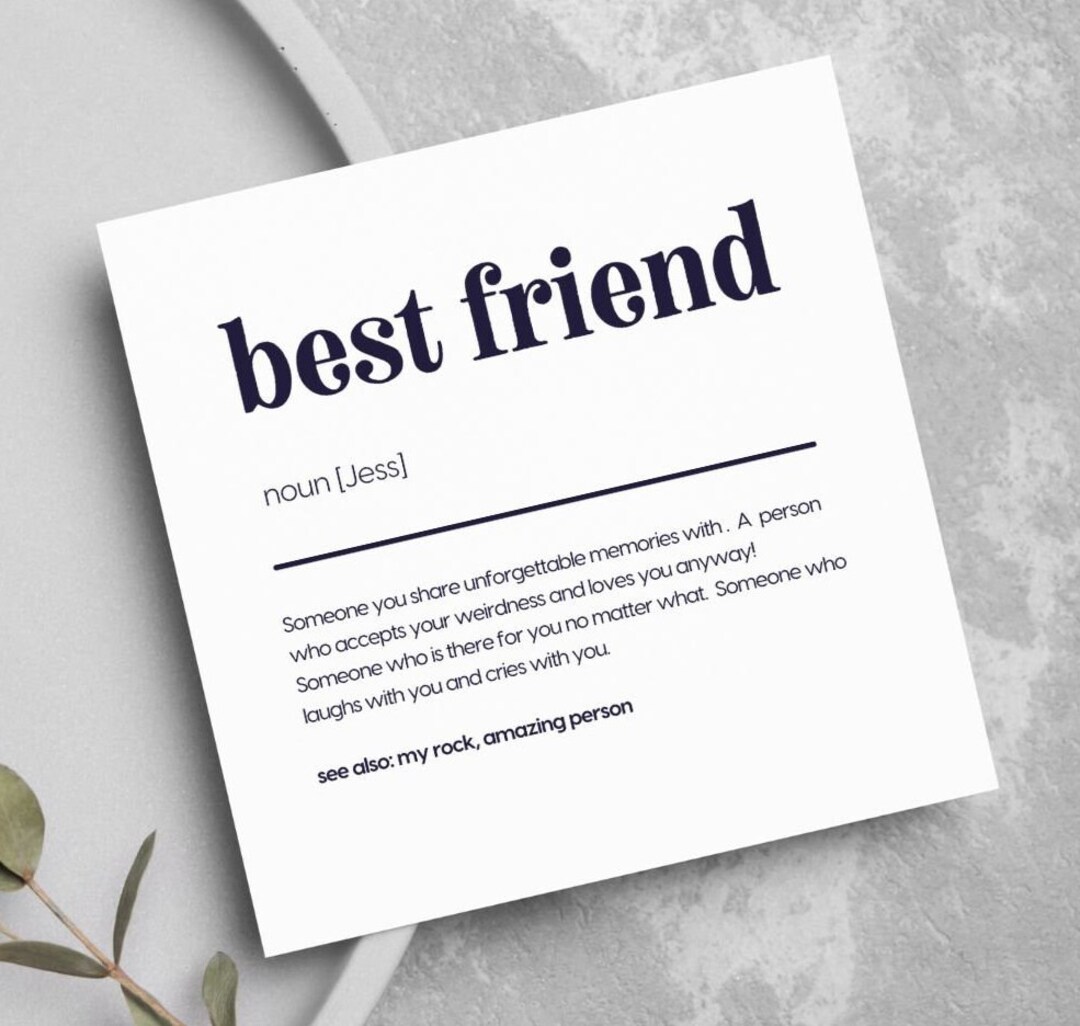 Bsl Card, Best Friend Card, Thank You Card, British Sign Language, Best ...