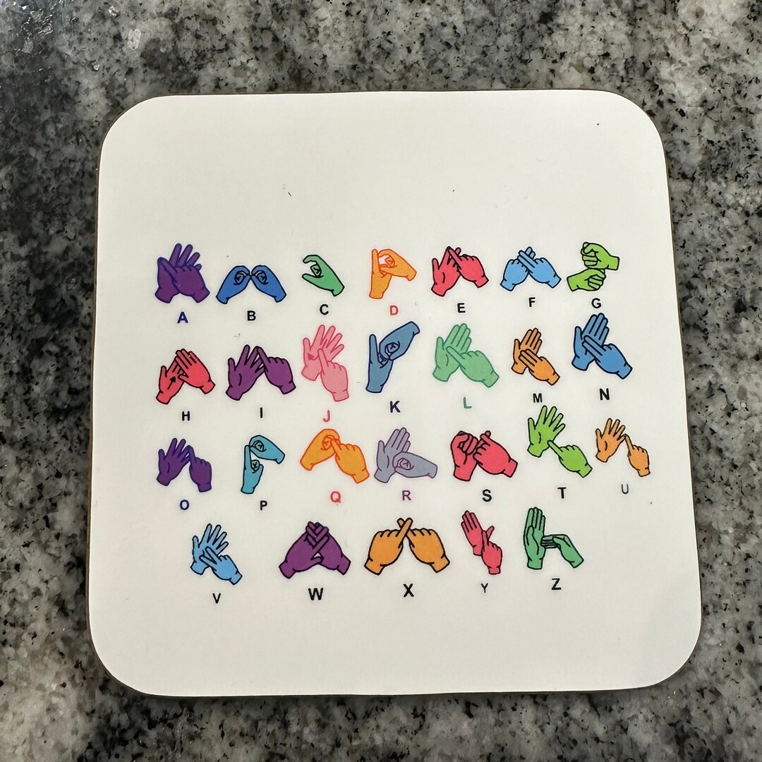 Bsl Alphabet, British Sign Language Gift, Fingerspelling, Deaf Art ...