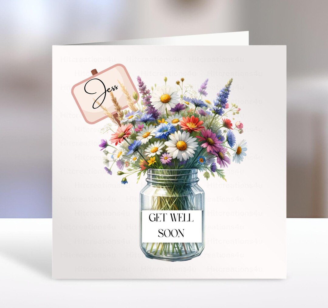 BSL Card, Get Well Soon Card, British Sign Language, Deaf Art ...