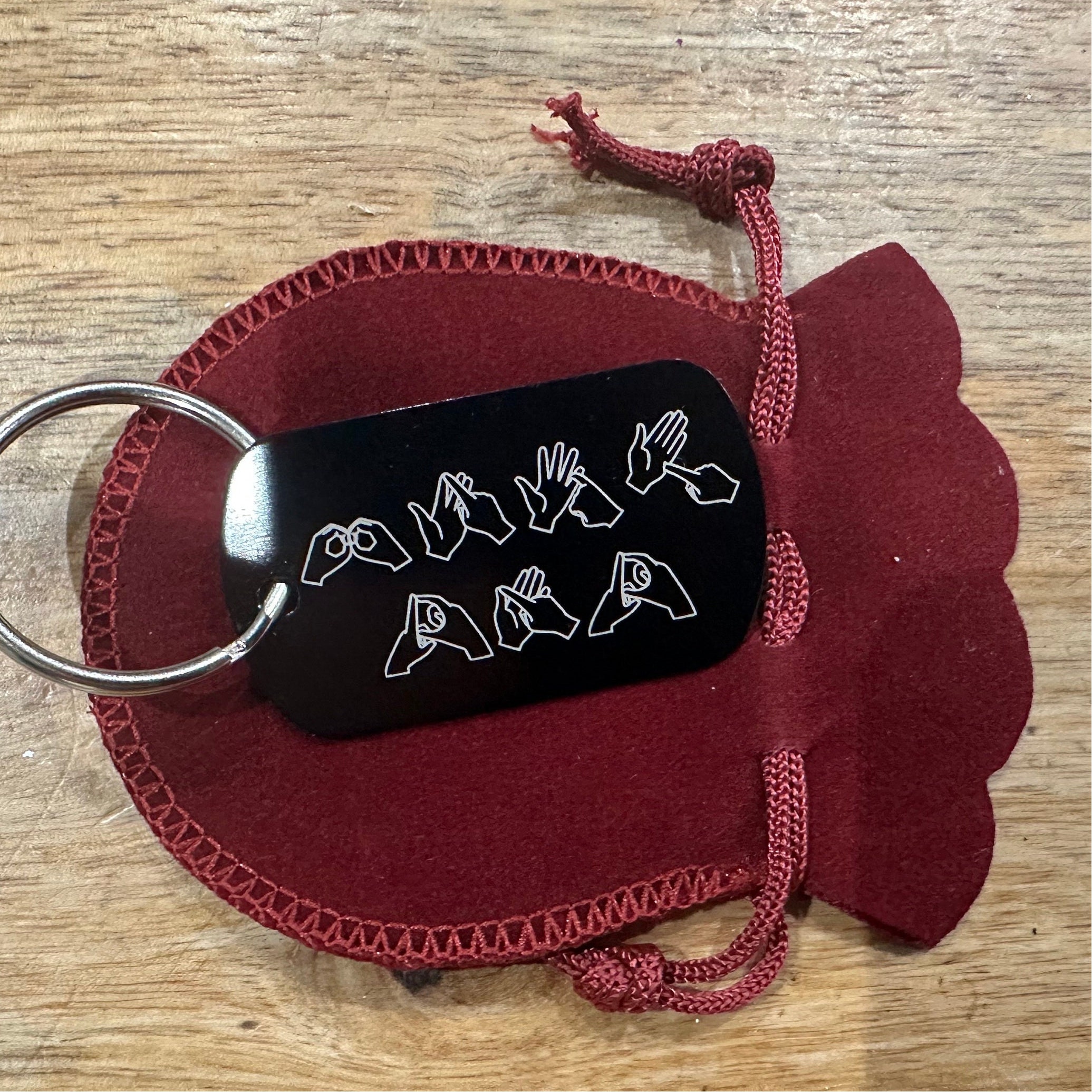Bsl Keyring, Bsl Gift Personalised Bsl Gift, Bsl Teacher Gift ...