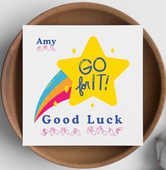 American Sign Language Good Luck