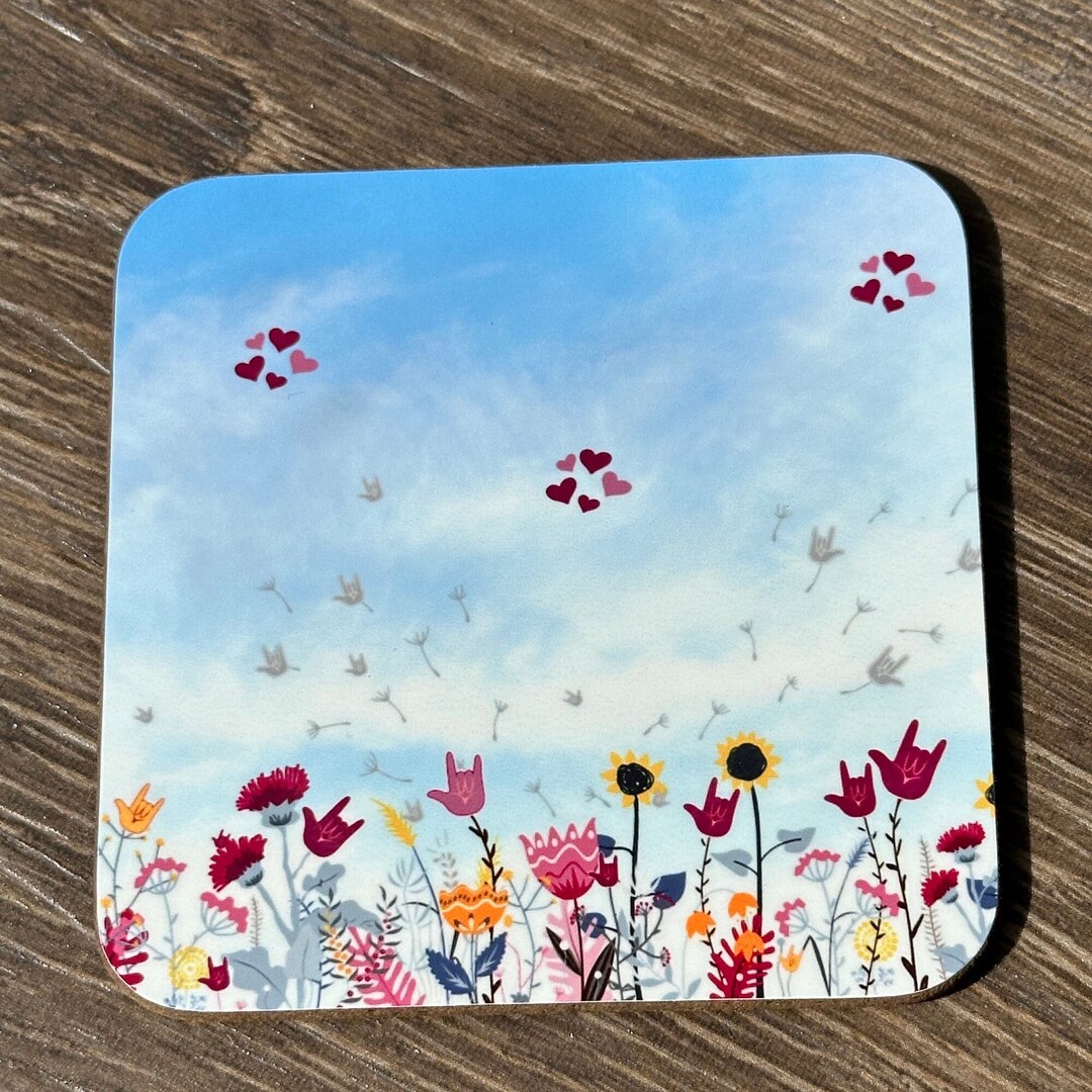 I Love You Sign, British Sign Language, Bsl Coaster, Bsl Mug, DEAF ...