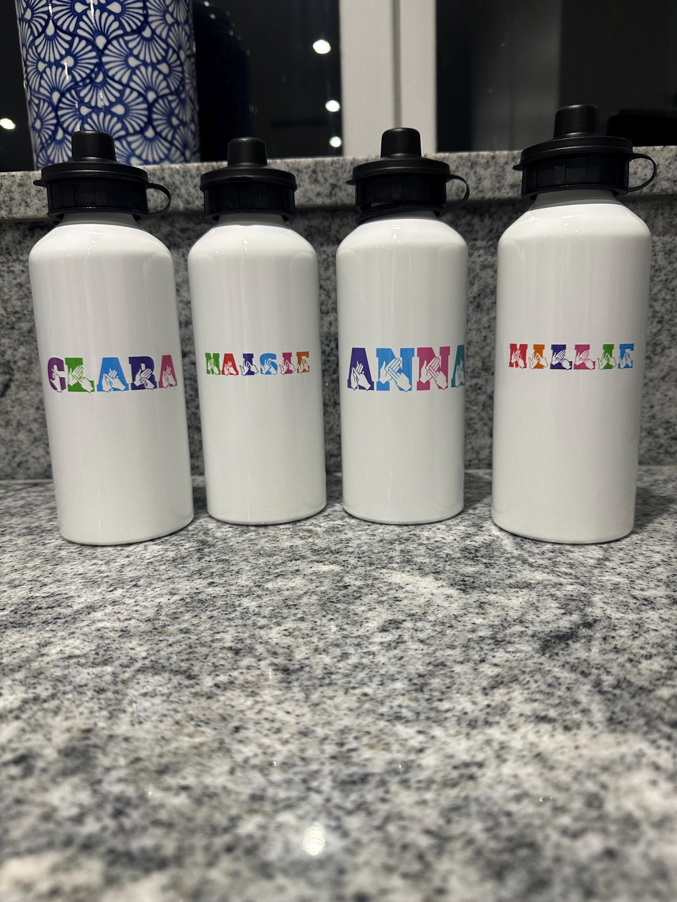 BSL Name, British Sign Language, Deaf Art, Deaf Awareness, Water Bottle ...