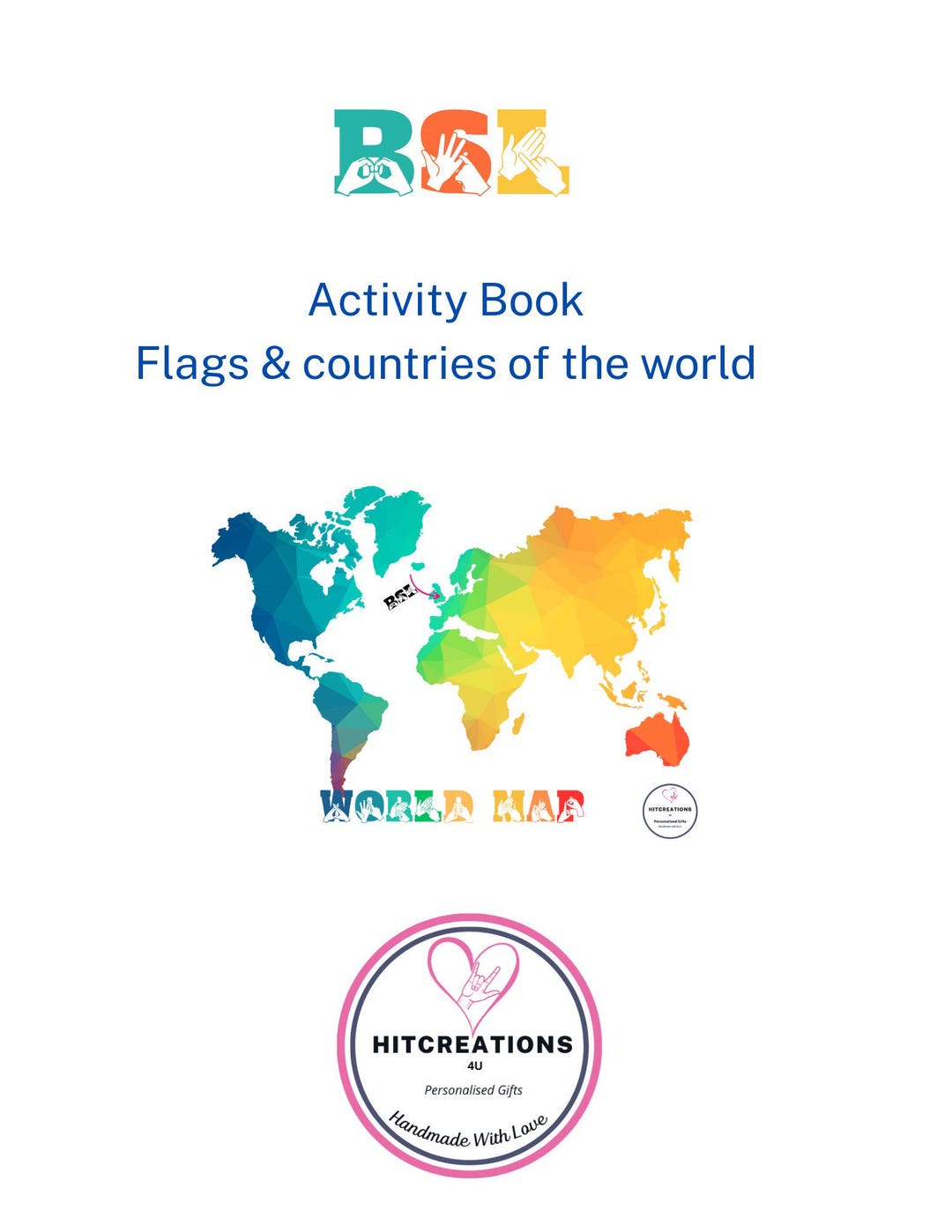 BSL Activity Book, BSL Alphabet, Bsl Learning Book, Downloadable Bsl ...