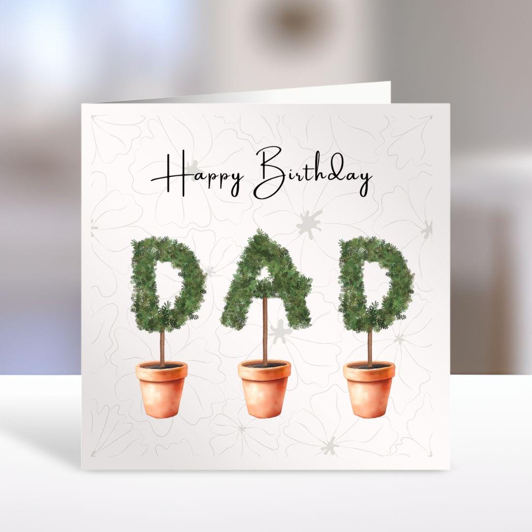 Gardener Card, BSL Birthday Card, Dad Birthday, Fathers Day Card, Bsl ...