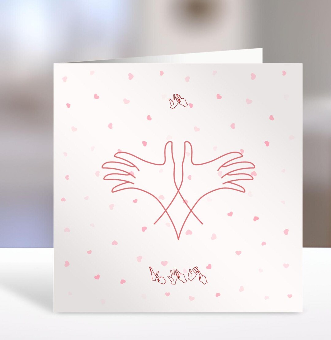 BSL Card, Bsl Love, British Sign Language Card, Bsl I Love You, Bsl ...