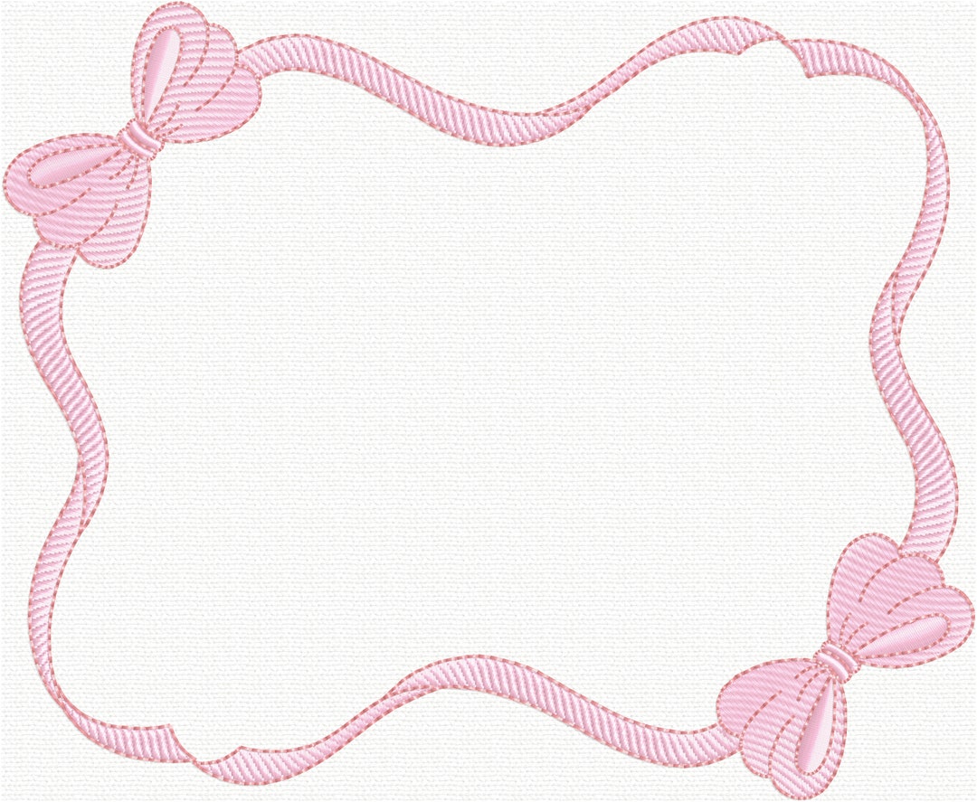 Cute Ballerina Bow Frame Machine Embroidery Designs - Girl Embroidery ...