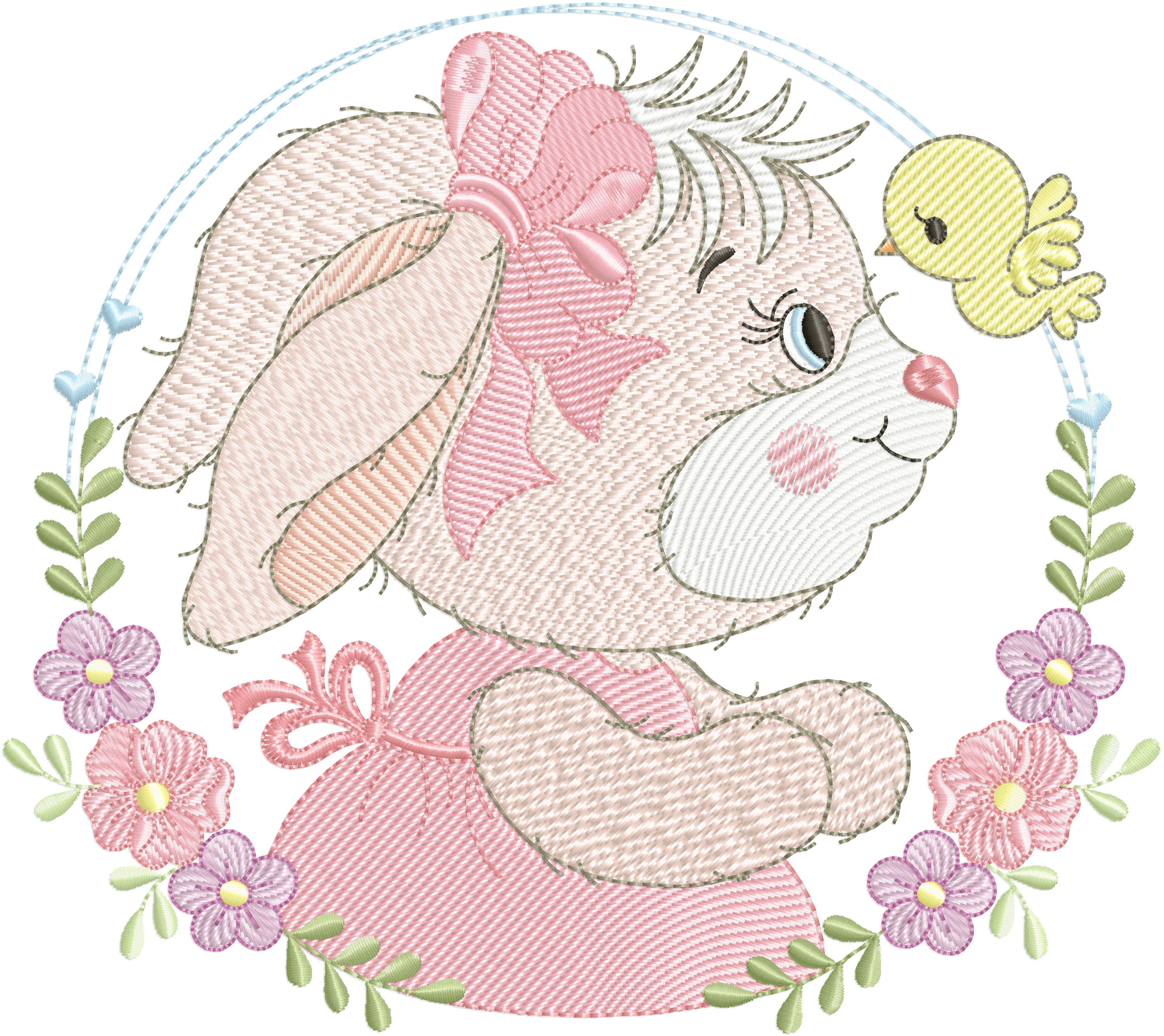 BUNNY EASTER Machine Embroidery Design Rabbit Embroidery | Etsy