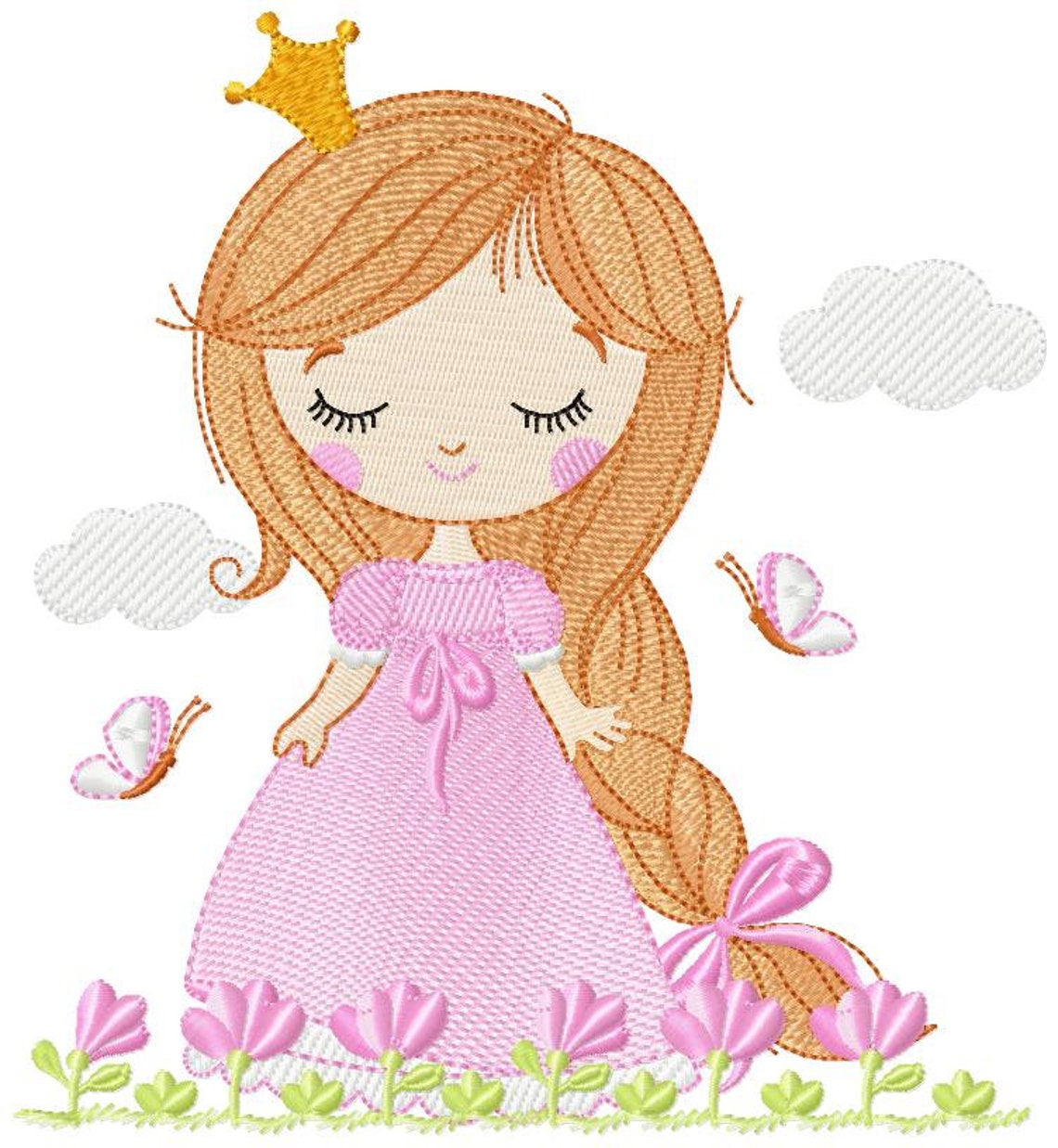 Little Princesses Machine Embroidery Designs Princesses - Etsy