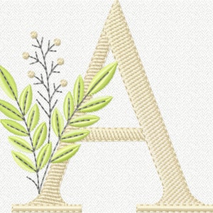 Single Initial Monogram Machine Embroidery MONOGRAM Font, Instant ...