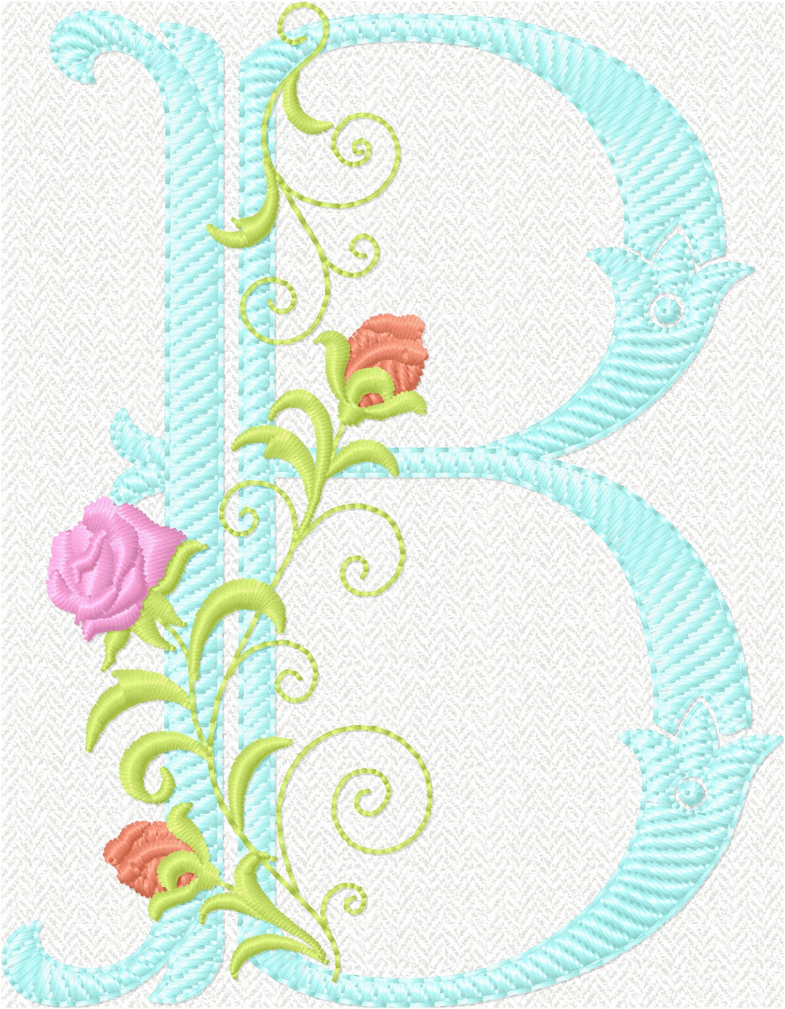 Alphabet Embroidery Design - MONOGRAM - FONT - Machine Embroidery ...