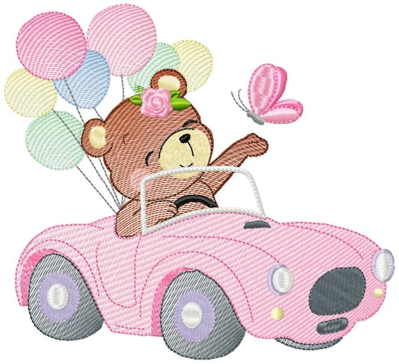 Bear Embroidery Design Baby Machine Embroidery Design | Etsy