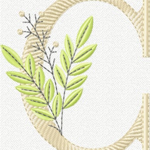 Single Initial Monogram Machine Embroidery MONOGRAM Font, Instant ...