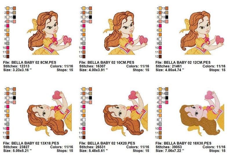 Bella Baby Machine Embroidery Designs Bella Girl Embroidery - Etsy