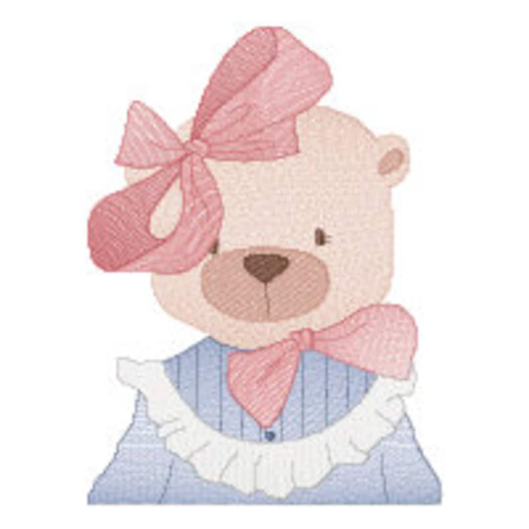 Bear Machine Embroidery Designs - Cute Bear Embroidery Design, Girl ...