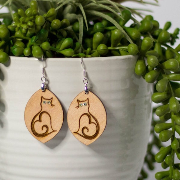 Cute Cat Earrings - Etsy