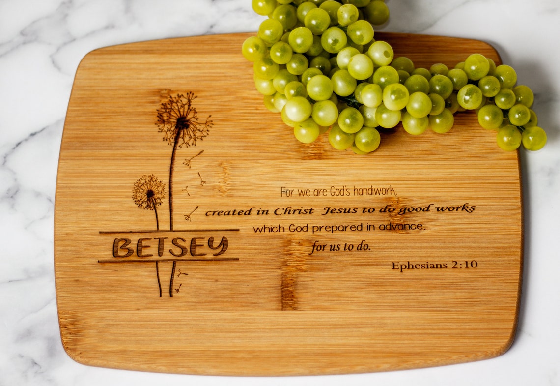 Bible Verse Gift Cutting Board Custom Religious Gift for | Etsy