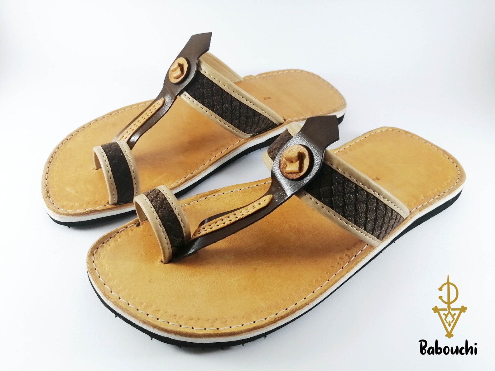 Handmade Moroccan Leather Sandals | Embroidered Detail - Etsy