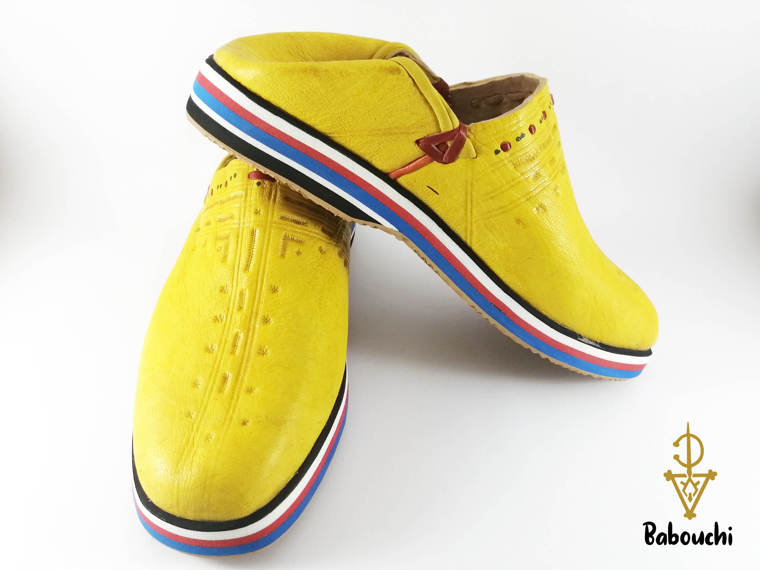 Moroccan Leather Babouches | Berber Shoes | Moroccan Handmade Slippers ...