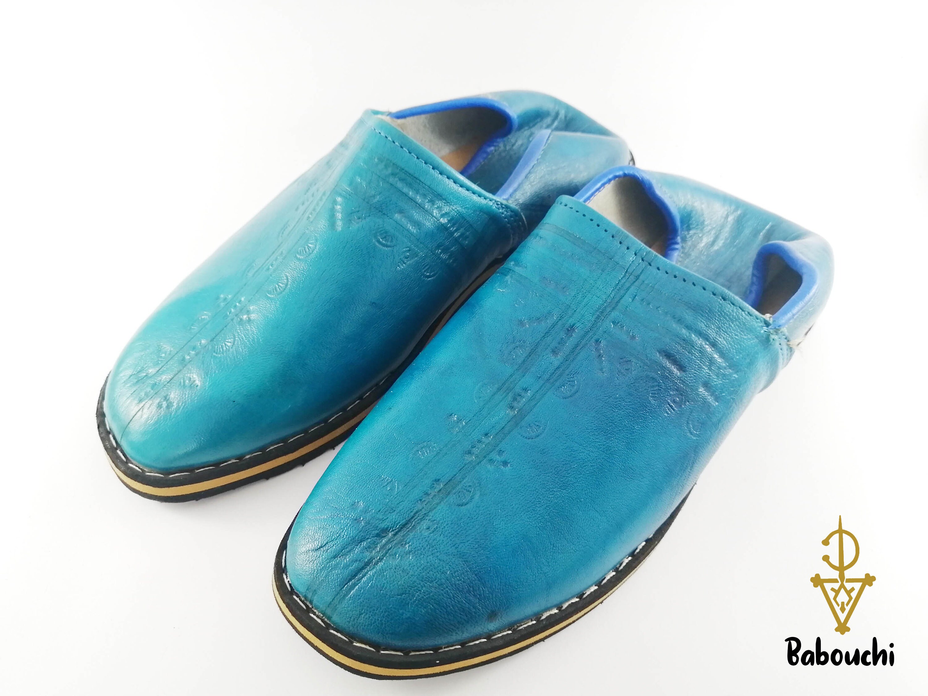 Moroccan Leather Babouches | Berber Shoes | Moroccan Handmade Slippers ...
