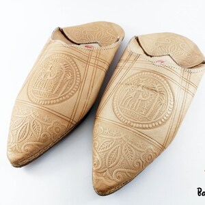 Moroccan Leather Slippers Babouche Shoes Moroccan Handmade Babouches ...