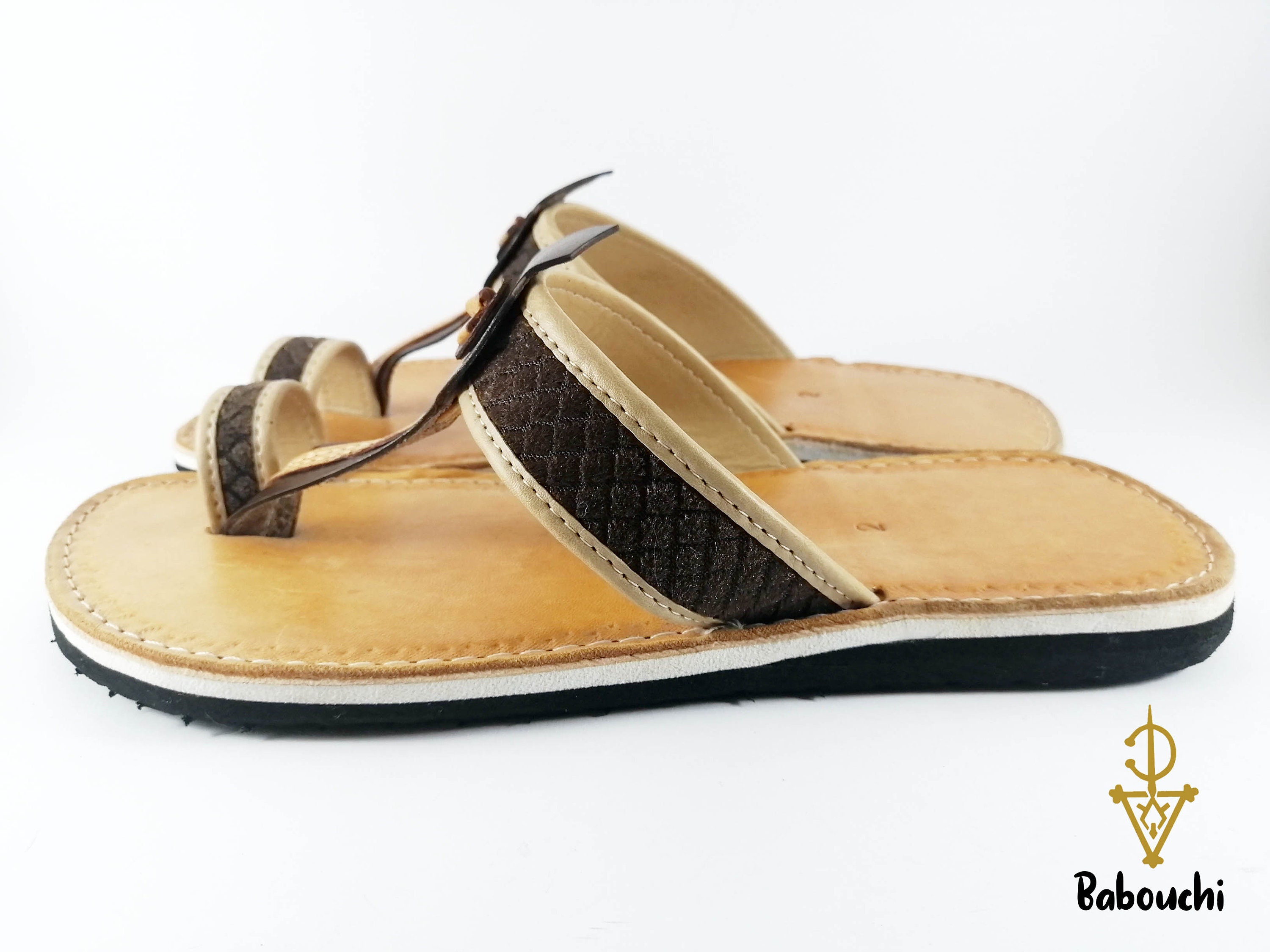 Handmade Moroccan Leather Sandals | Embroidered Detail - Etsy