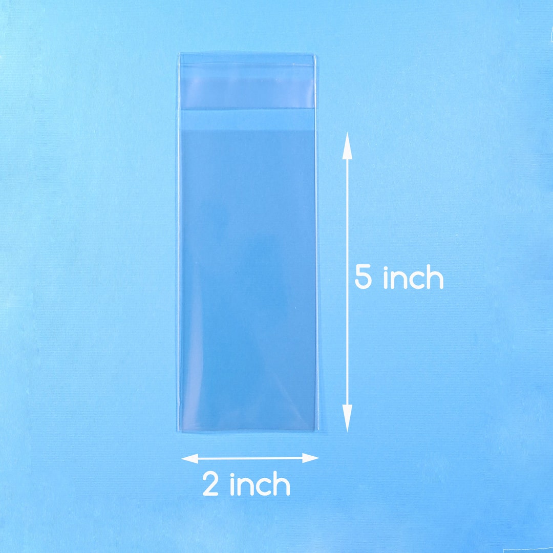 100 2x5 Inch Clear Cello Bag Self Sealable Bag Plastic Packaging - Etsy