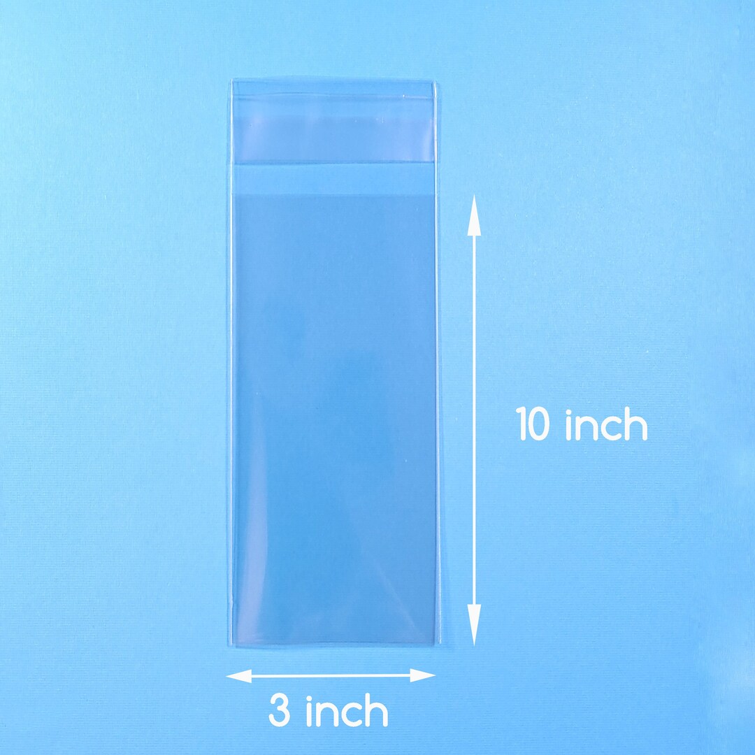 100 3x10 Inch Clear Cello Bag Self Sealable Bag Plastic Packaging - Etsy