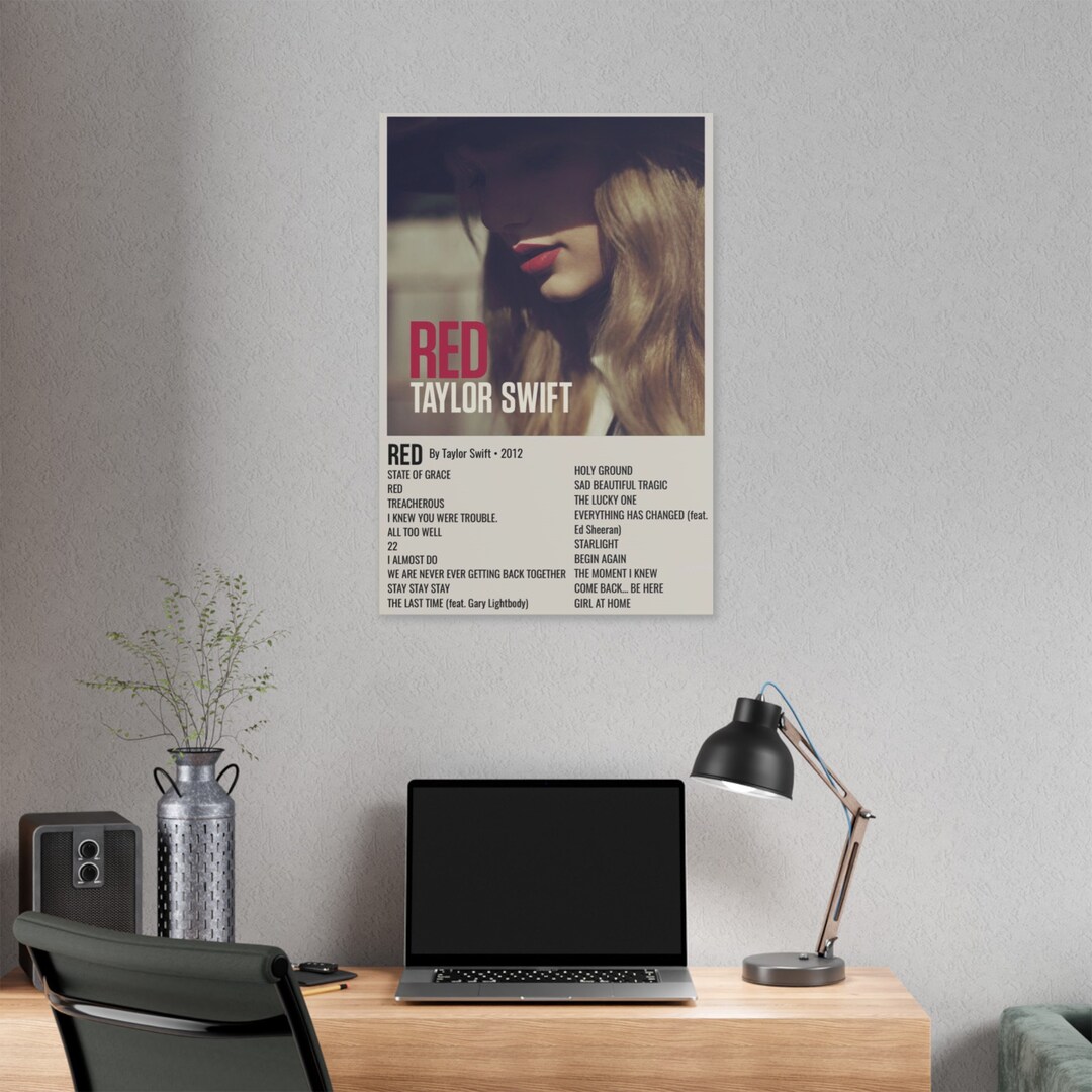 20x30 Taylor Swift red Discography Canvas Print - Etsy