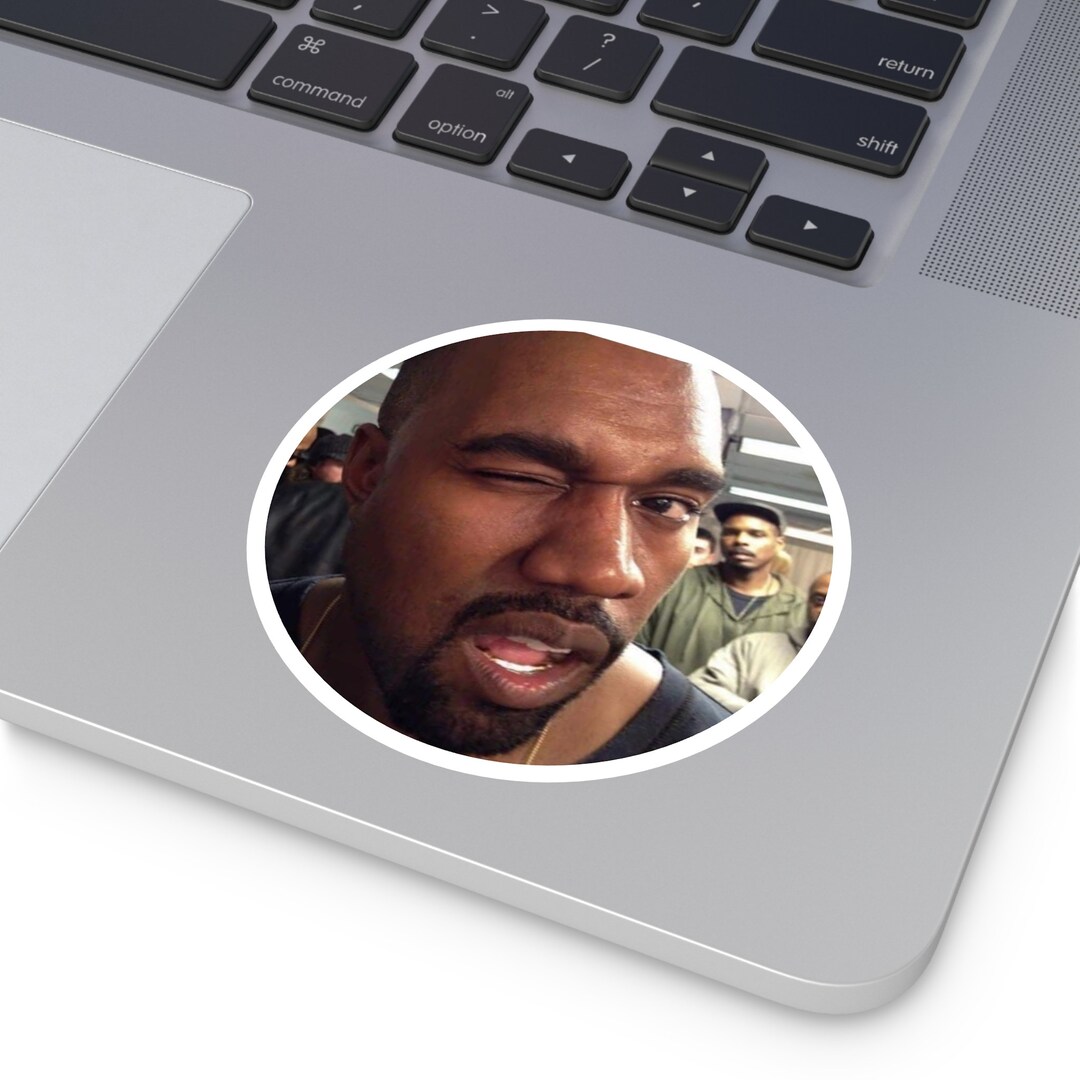 Kanye West Meme Round Stickers, Indooroutdoor 5 Sizes - Etsy
