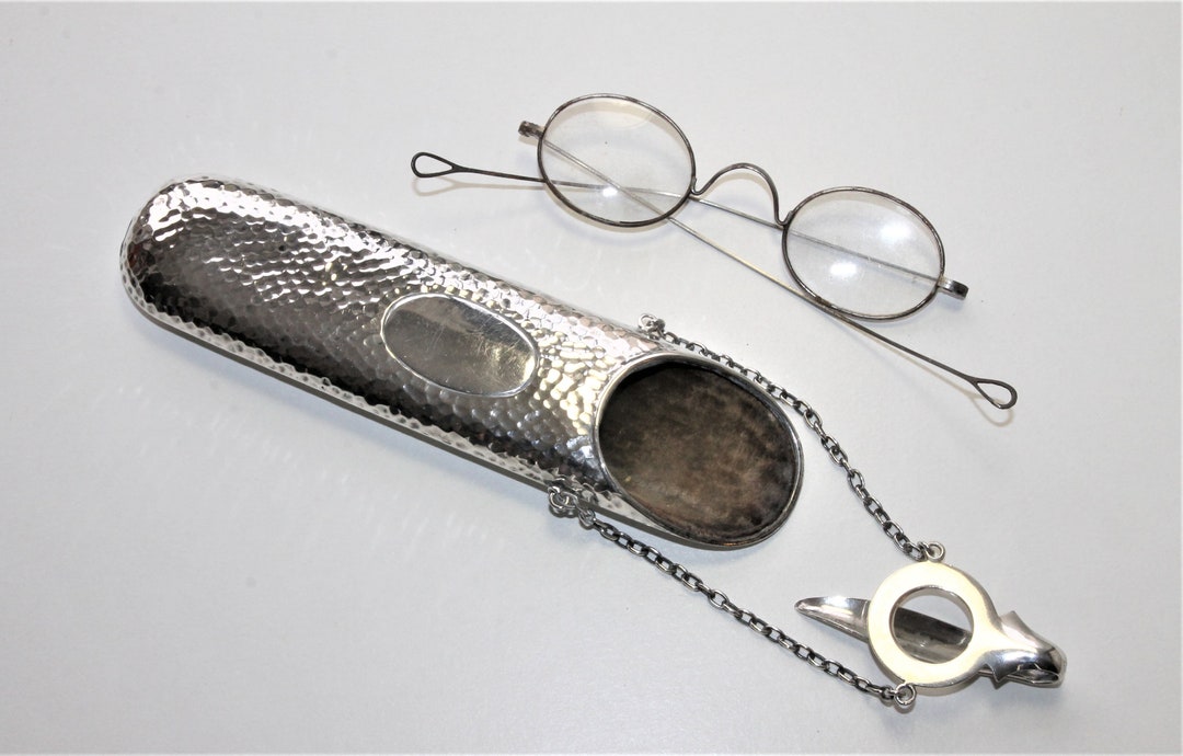Antique Glasses Case/solid Silver Glasses Case - Etsy