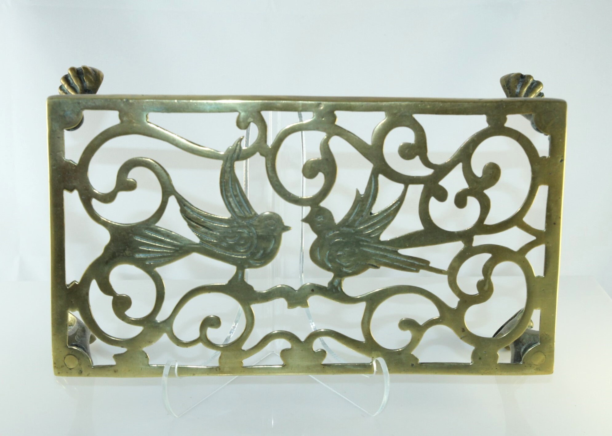 Antique Brass Trivet Table - Etsy