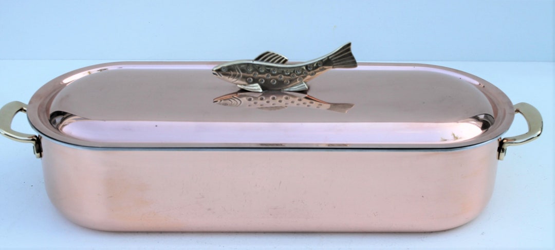 Vintage Copper Fish Poacher/spring Culinox Fish Kettle - Etsy