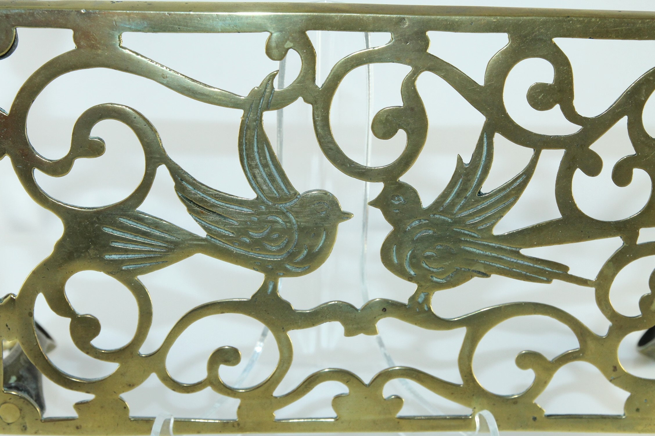 Antique Brass Trivet Table - Etsy