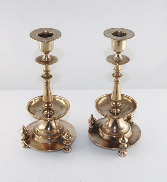 A Pair Russian Candlesticks/rare Copper Candlesticks | Etsy